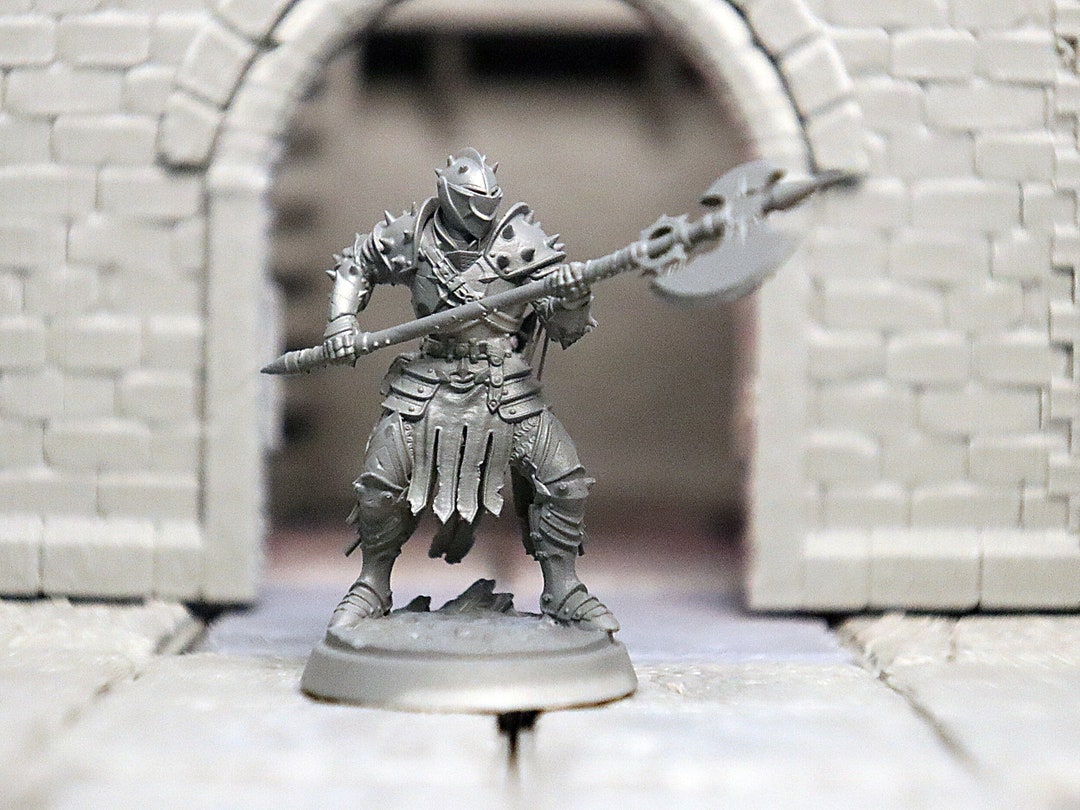 Human, Male, Fighter, Paladin, Full Plate Mail, Casting Spell, Wielding ...