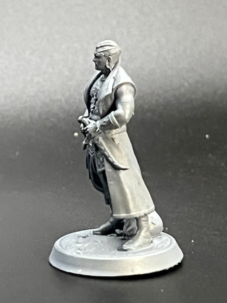 Human, Male, Rogue, Fighter, Pirate, Burly, Beard, Mohawk, Mace in Hand ...