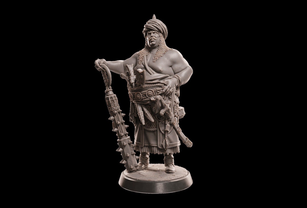 Human, Male, Warrior, Fighter, Barbarian, Bare Chested, Large Belt ...
