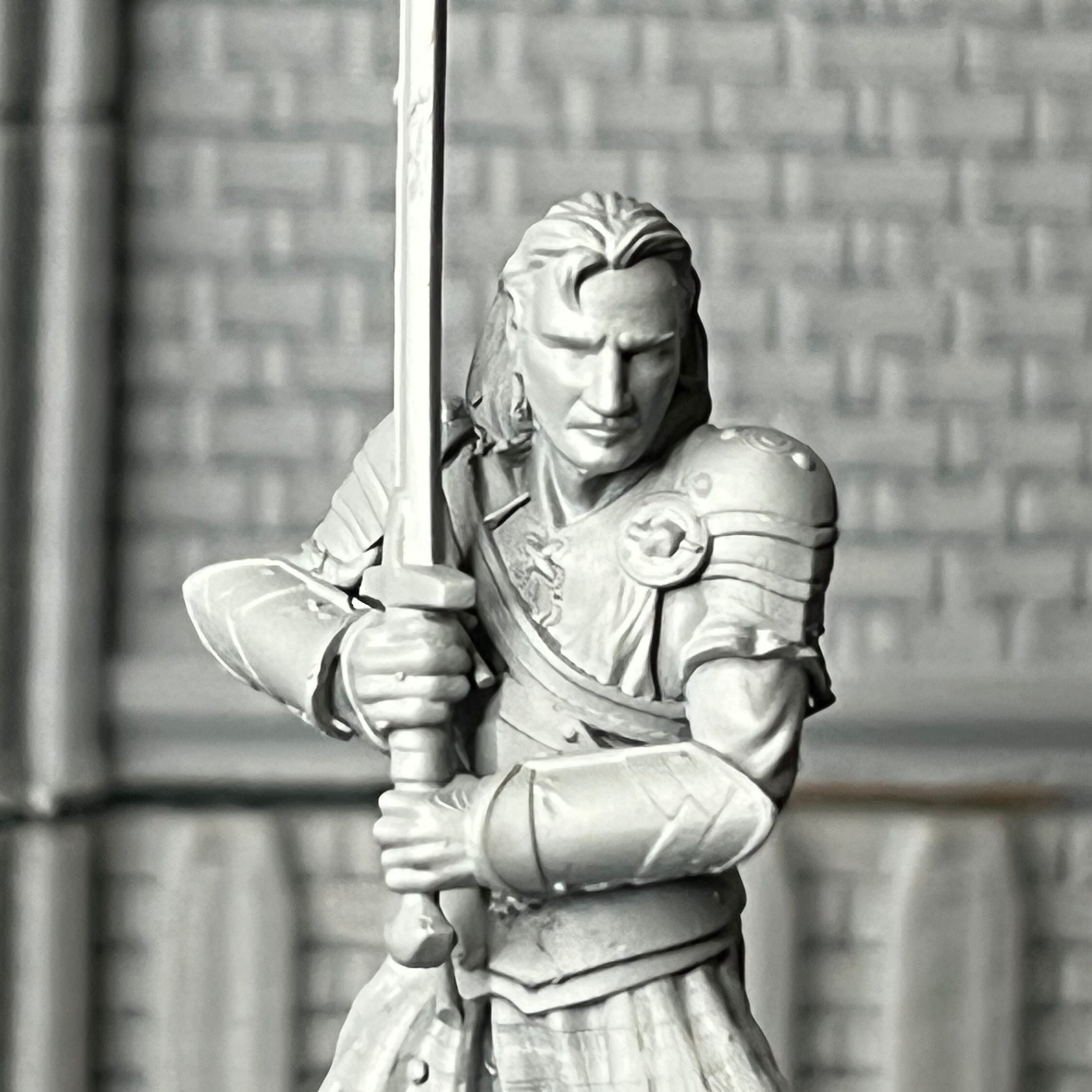 Male, Clansman, Fighter, Warrior, Breast Plate, Kilt, Bastard Sword ...
