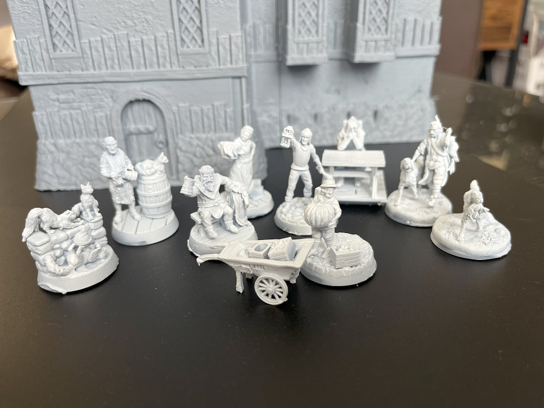 Tavern, Village, NPC, Tavernkeep, Drinker, Washer, Hunter, Town Guard ...