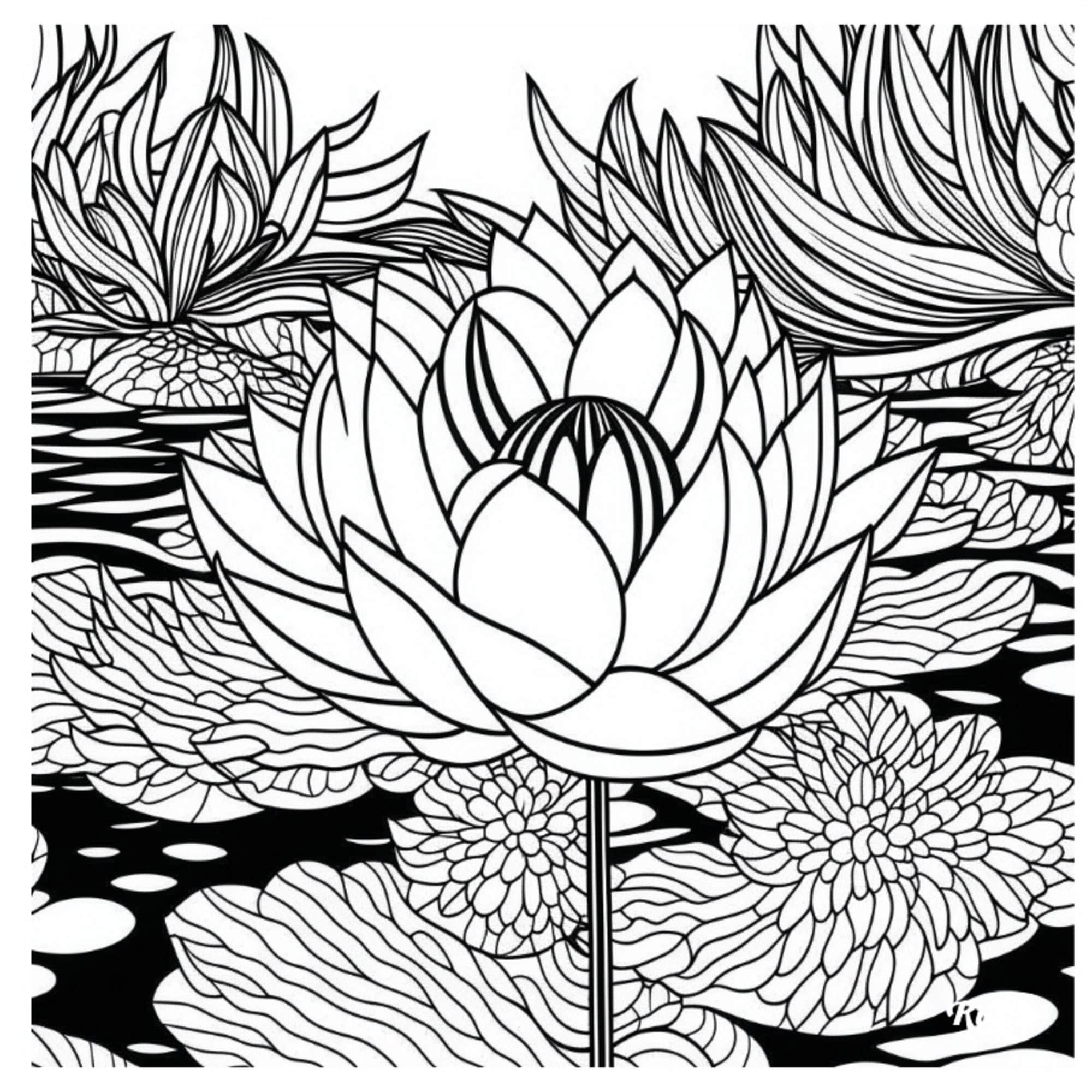 Floral Harmony Coloring Collection Printable Flower Sheets Set - Etsy