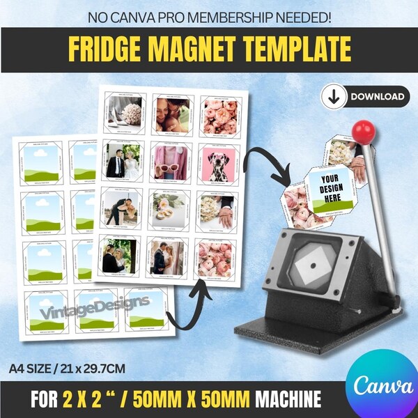 Photo Magnet Maker Machine - Etsy