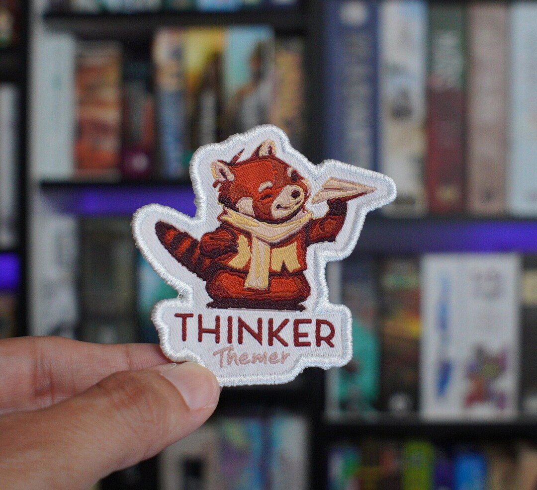 Thinker Easy Iron-on Patch Andrew Bosley X Thinkerthemer Board Game ...