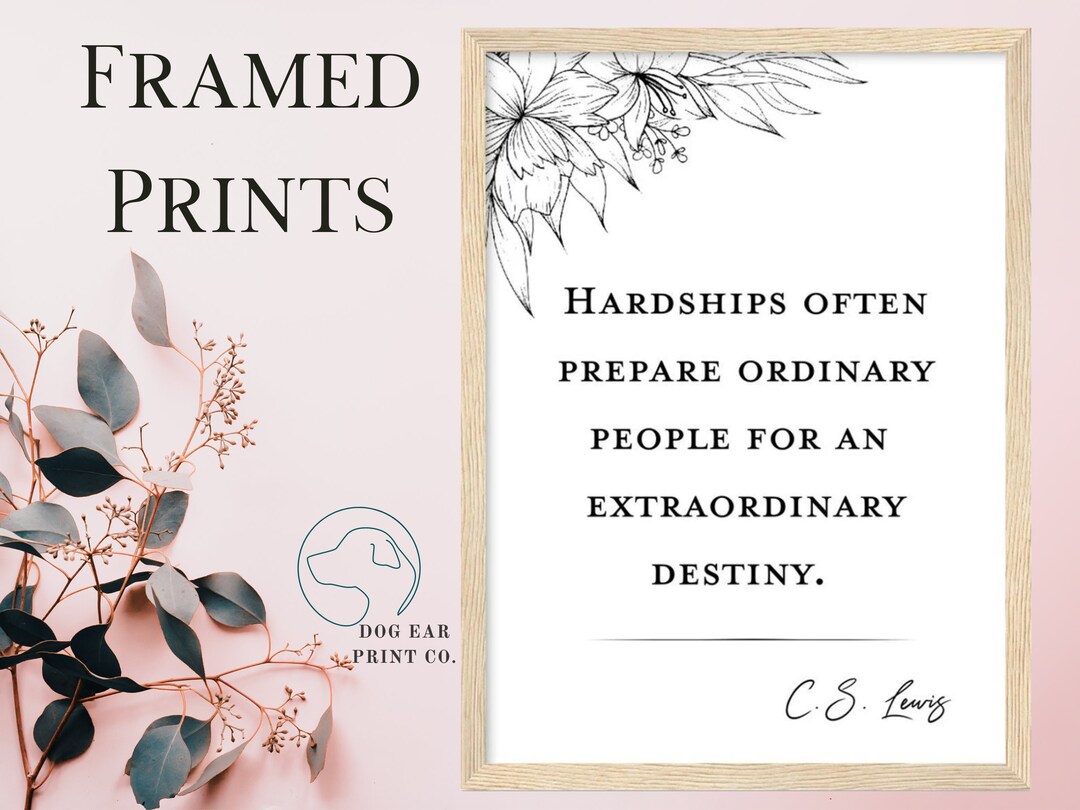 C.S. Lewis Extraordinary Destiny, Gift for Her, Gift for Mom ...