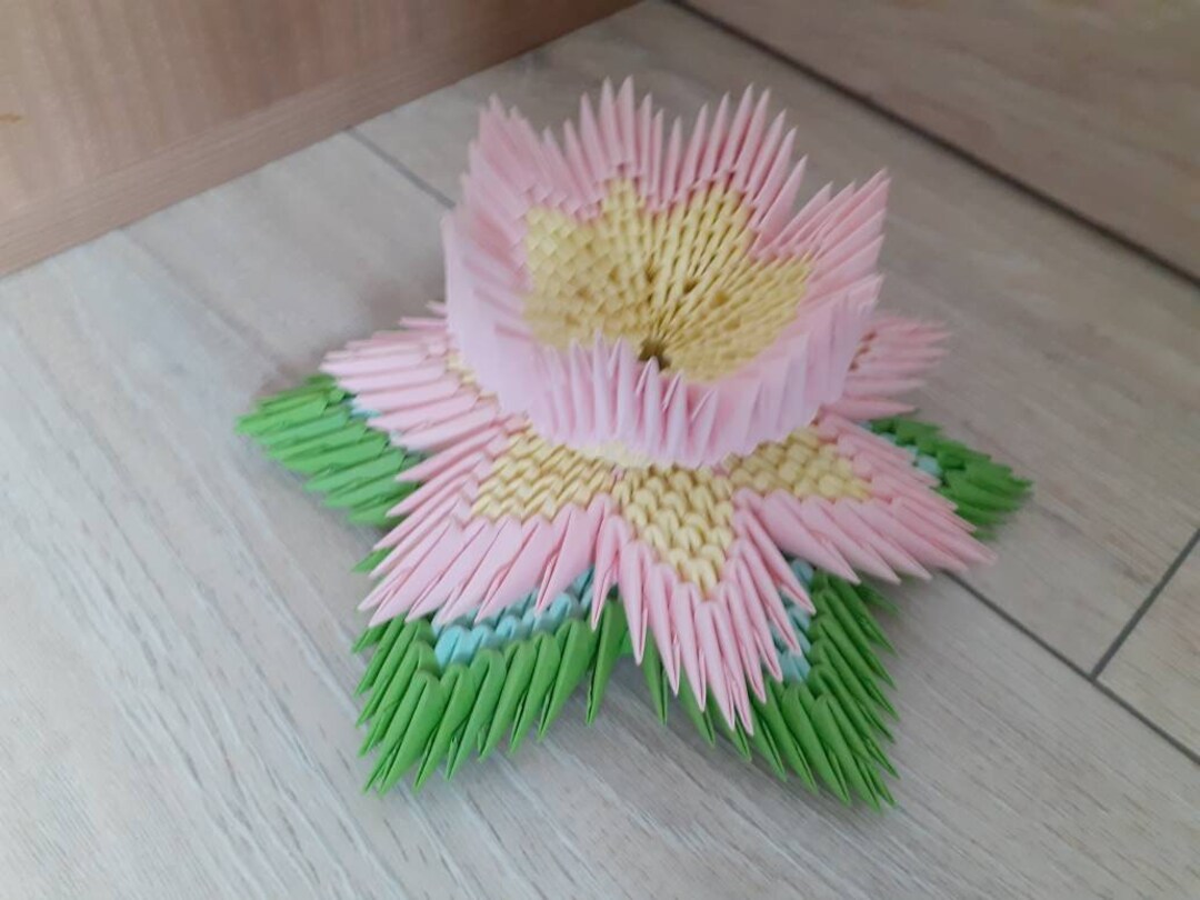 Decorative 3d Origami Lotus - Etsy