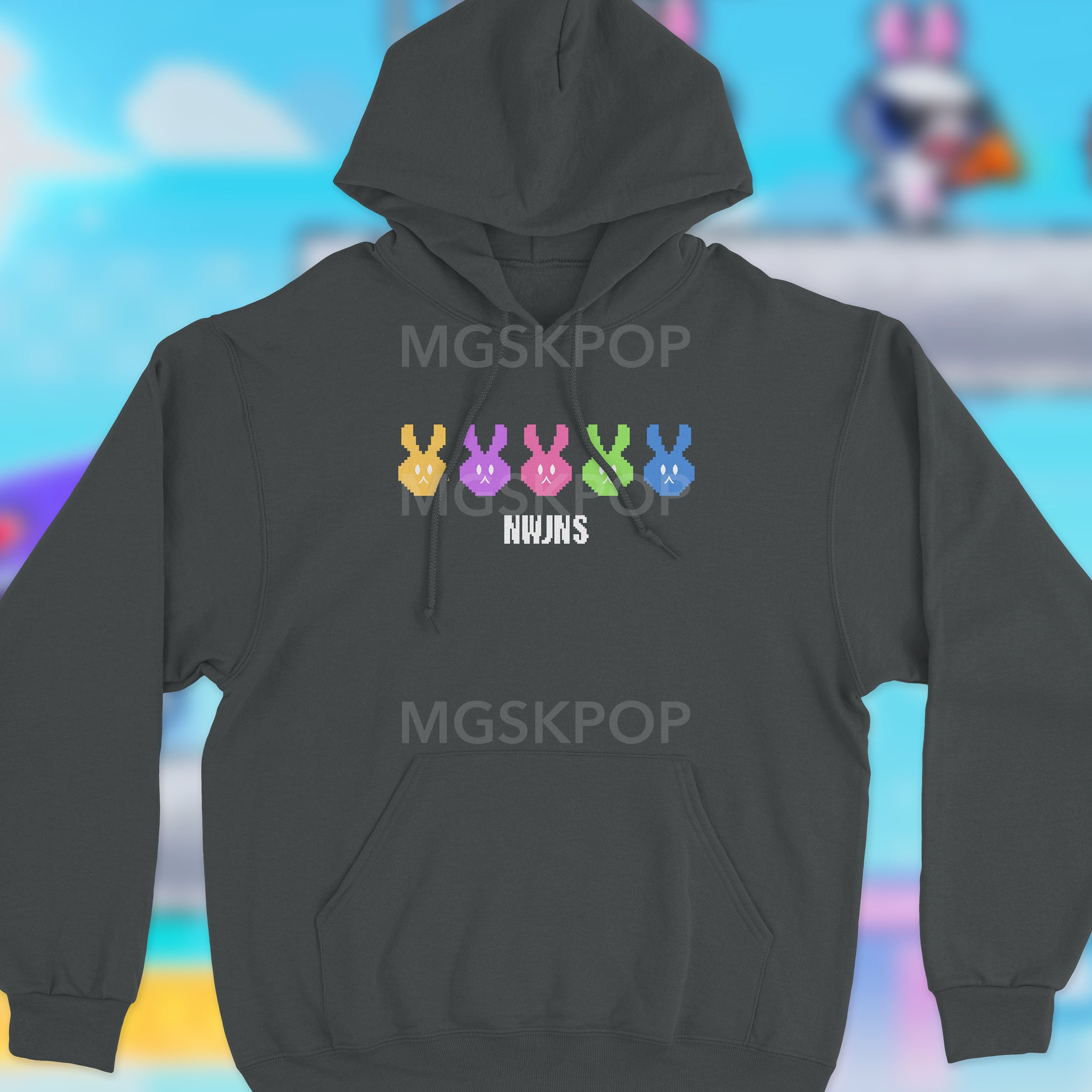 Newjeans Pixel Art Graphic Hoodie - Etsy