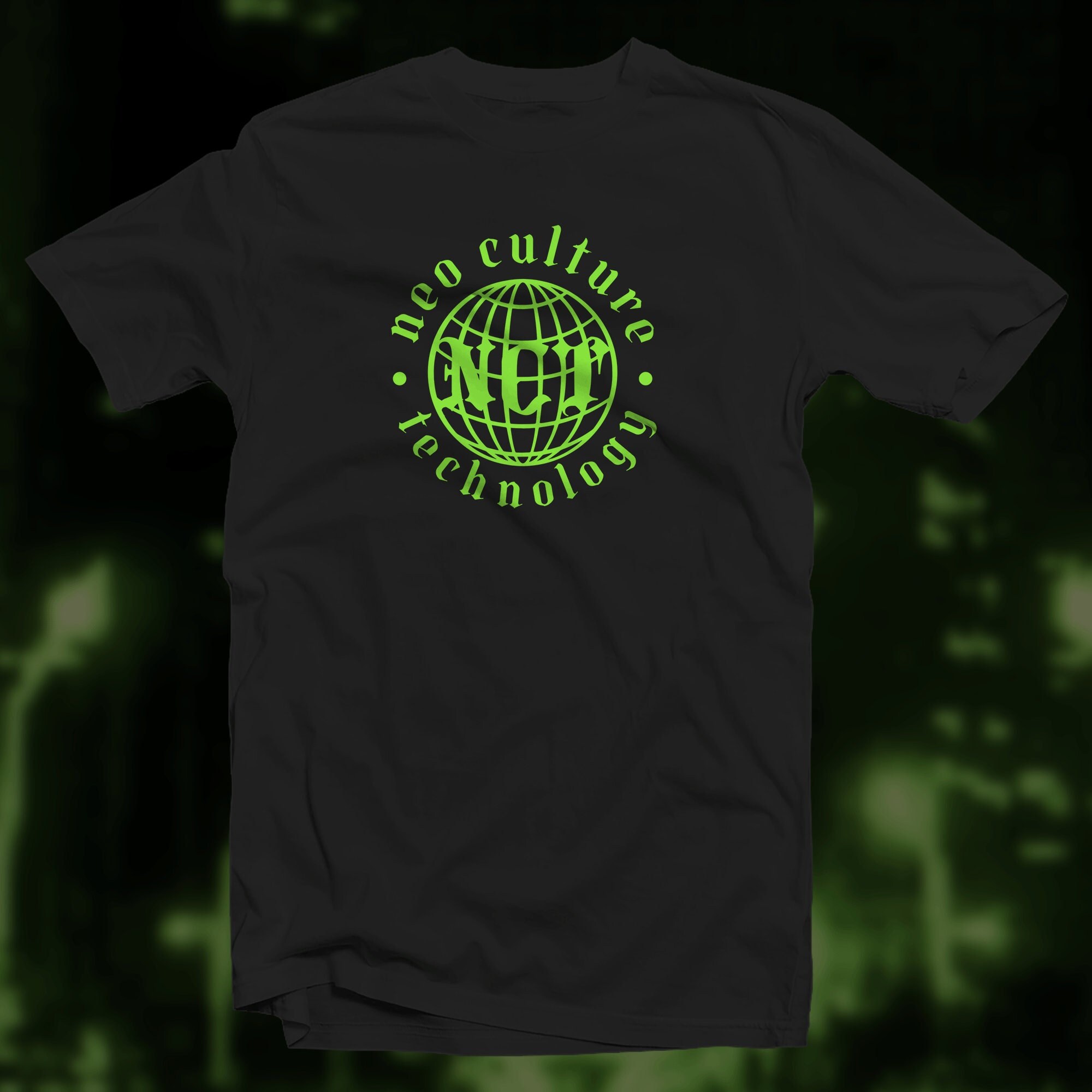 NCT Logo Graphic Tshirt Black - Etsy