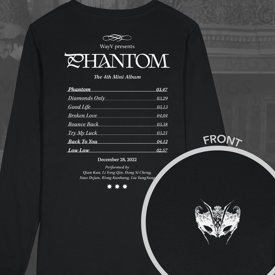 Wayv PHANTOM Album Tracklist Grahpics Longsleeve Shirt - Etsy