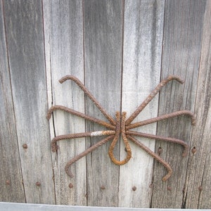 Metal Spider Rebar Spider Sculpture Man's Gift Yard Art Rock Garden ...