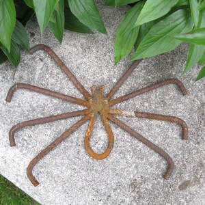 Metal Spider Rebar Spider Sculpture Man's Gift Yard Art Rock Garden ...