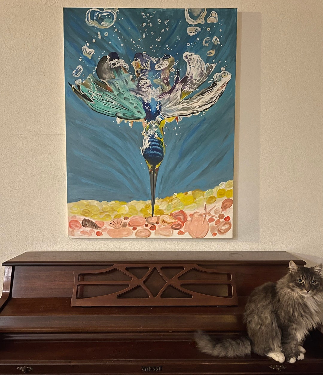 Hummingbird Diving - Etsy