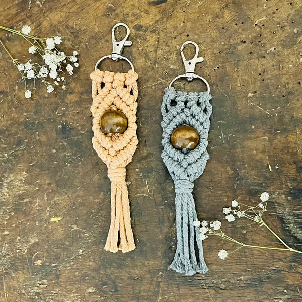Macrame Keychain - Etsy