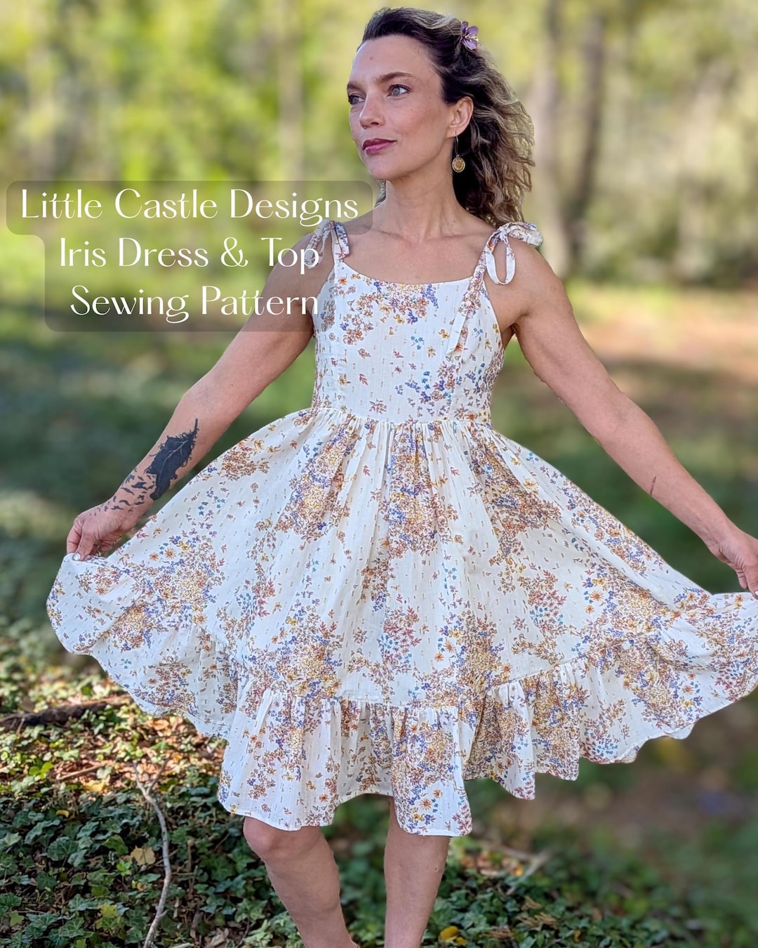 Iris Dress & Top Sewing Pattern | US Sizes 0-20 | Beginner-friendly ...