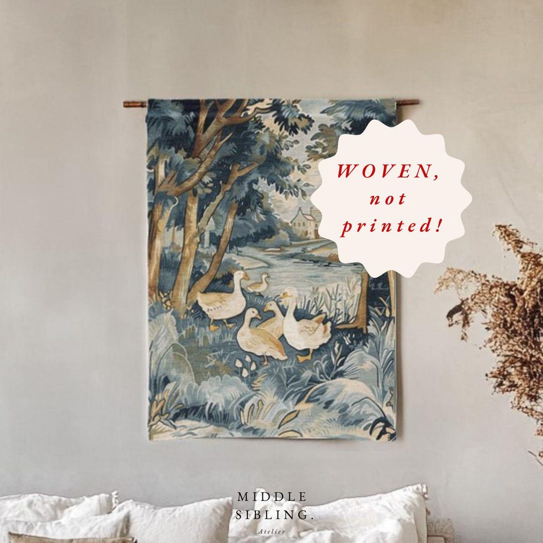 Verdure Tapestry Wall Decor Nursery Vintage Wall Hanging Country ...