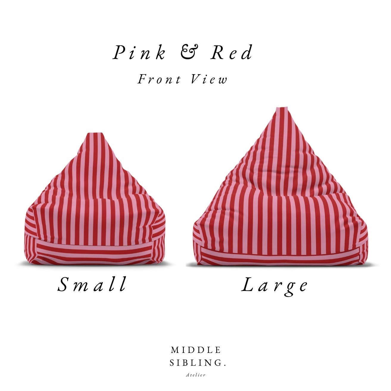 Bean Bag Chair Cover for Living Room Stripe Decor Bean Bag With Stripe ...