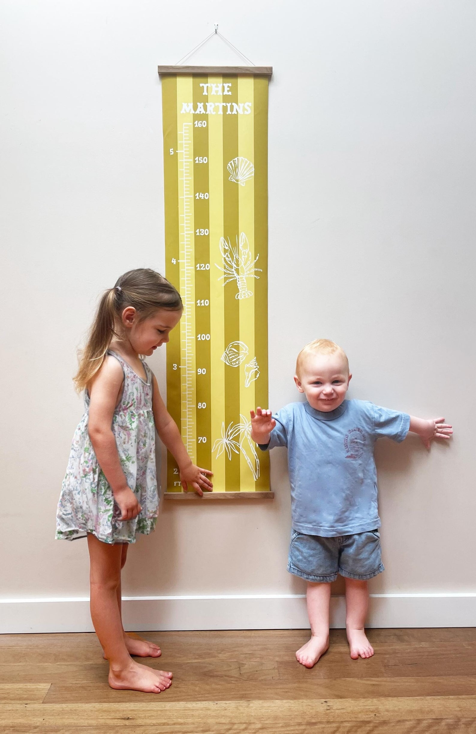 Personalized Kids Height Chart: Custom Name Wall Art - Etsy