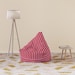 Bean Bag Chair Cover for Living Room Stripe Decor Bean Bag With Stripe ...