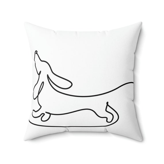 Square Pillow Line Drawing