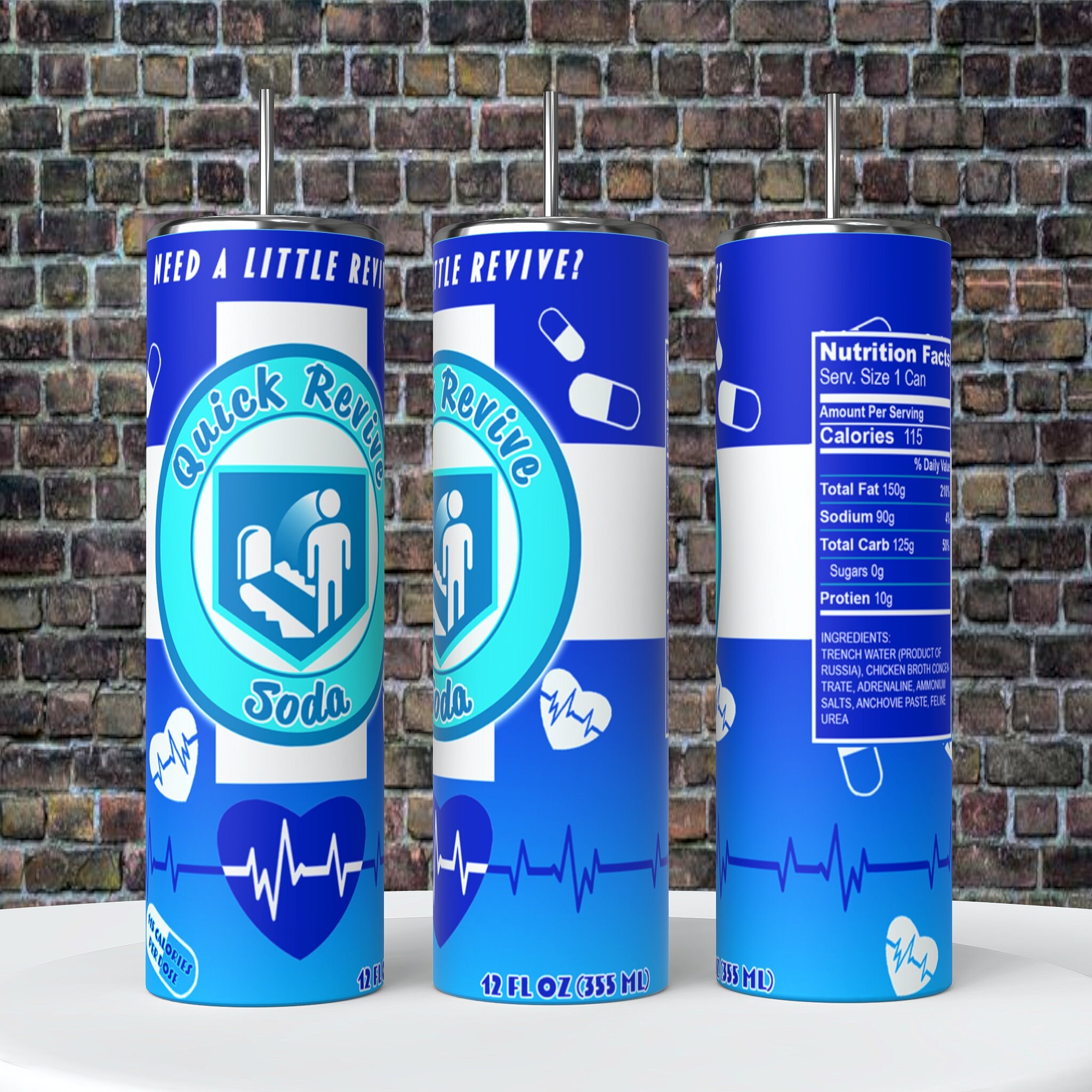 Quick Revive Soda Logo