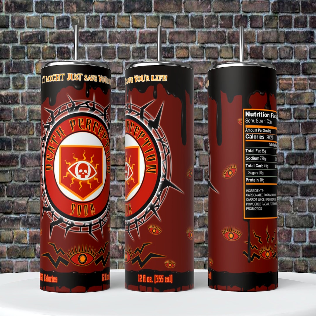 Cod Perk Death Perception Soda 20oz Sublimation Tumbler Wrap Design - Etsy
