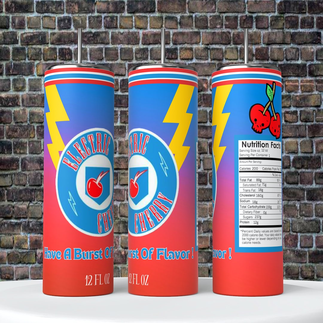 Electric Cherry Cod Perk 20oz Tumbler Wrap Design - Etsy