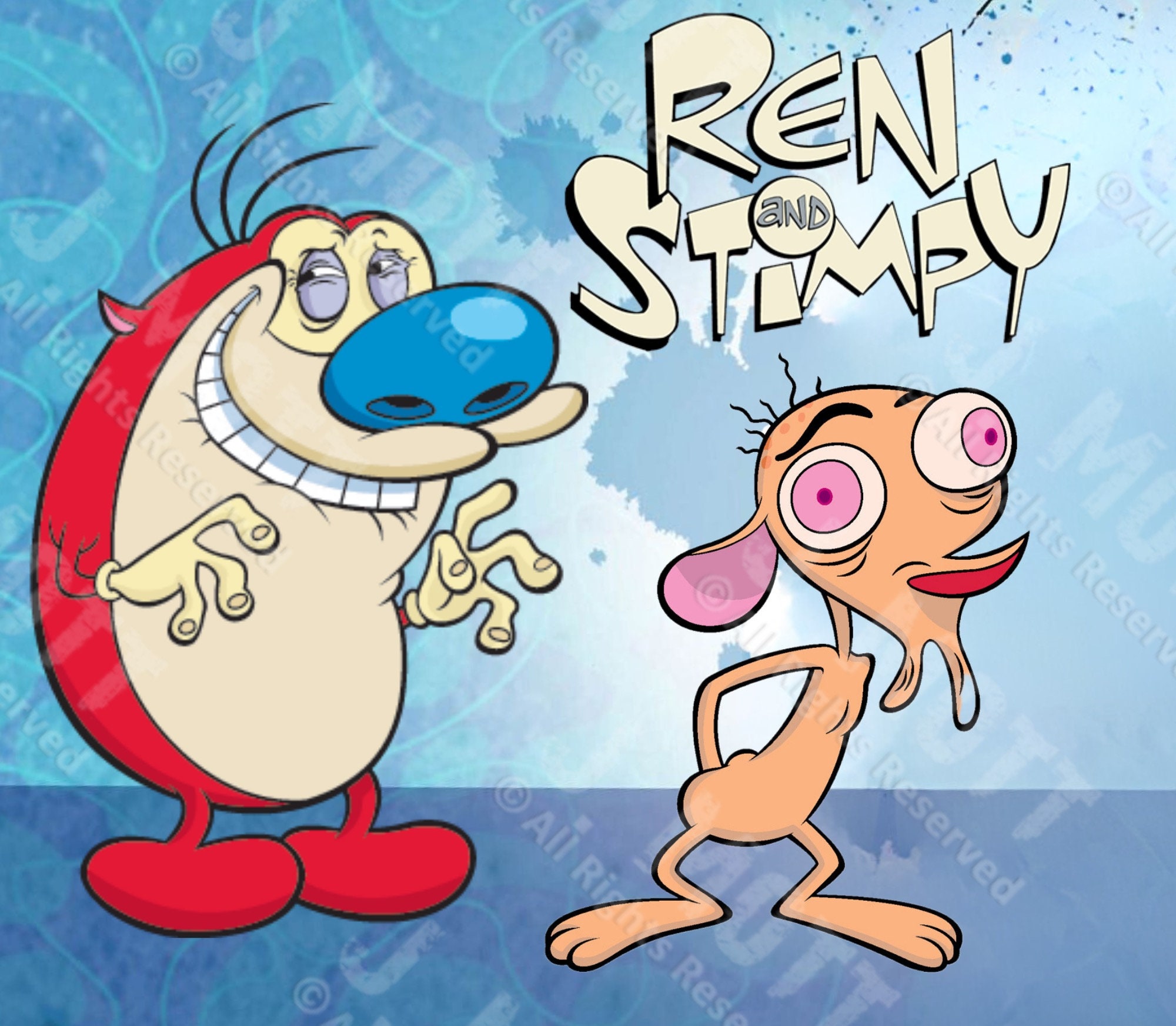 REN and Stimpy 20 Oz Sublimation Tumbler Design - Etsy