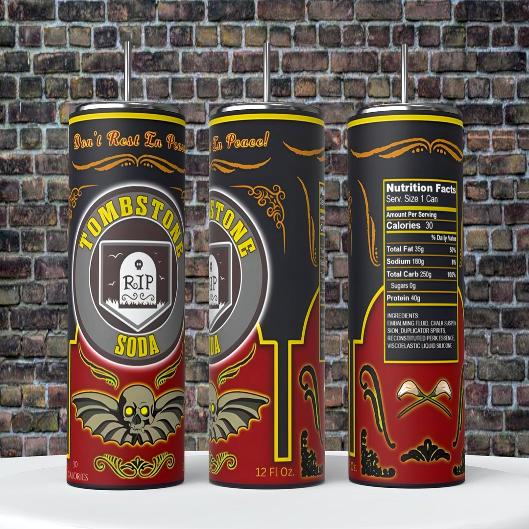 Cod Perk Tombstone Soda 20oz Sublimation Tumbler Wrap - Etsy