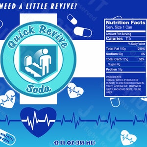 COD Zombies Perk Quick Revive Soda 20 Oz Tumbler Wrap Design - Etsy