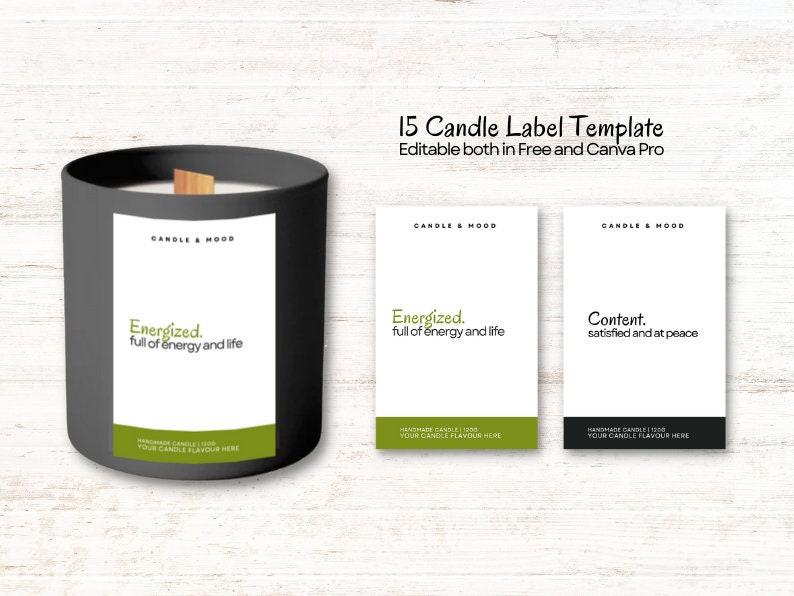 Funny Candle Label Design Template Editable, Candle Label Design ...