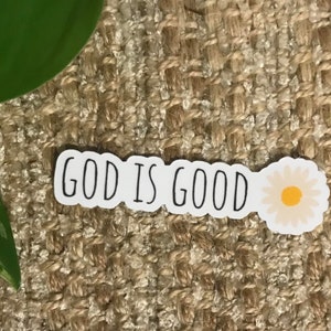 Hand Made God is Good Sticker - Etsy