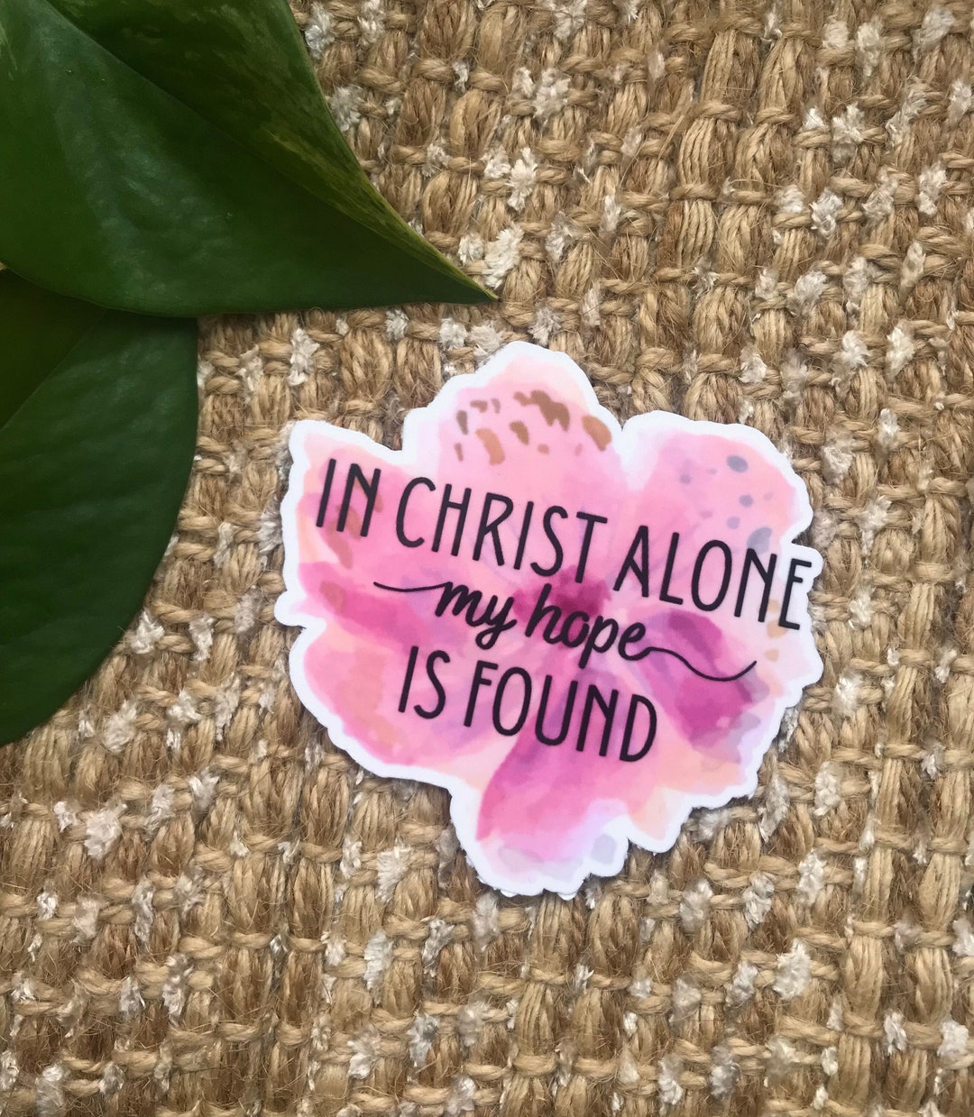 Hand Made in Christ Alone My Hope is Found Sticker - Etsy