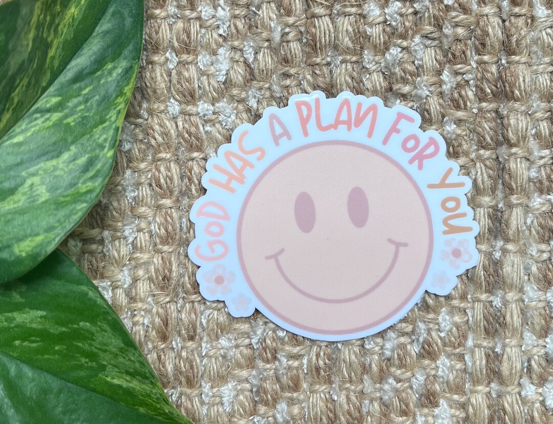 Hand Made God Has a Plan for You Sticker - Etsy