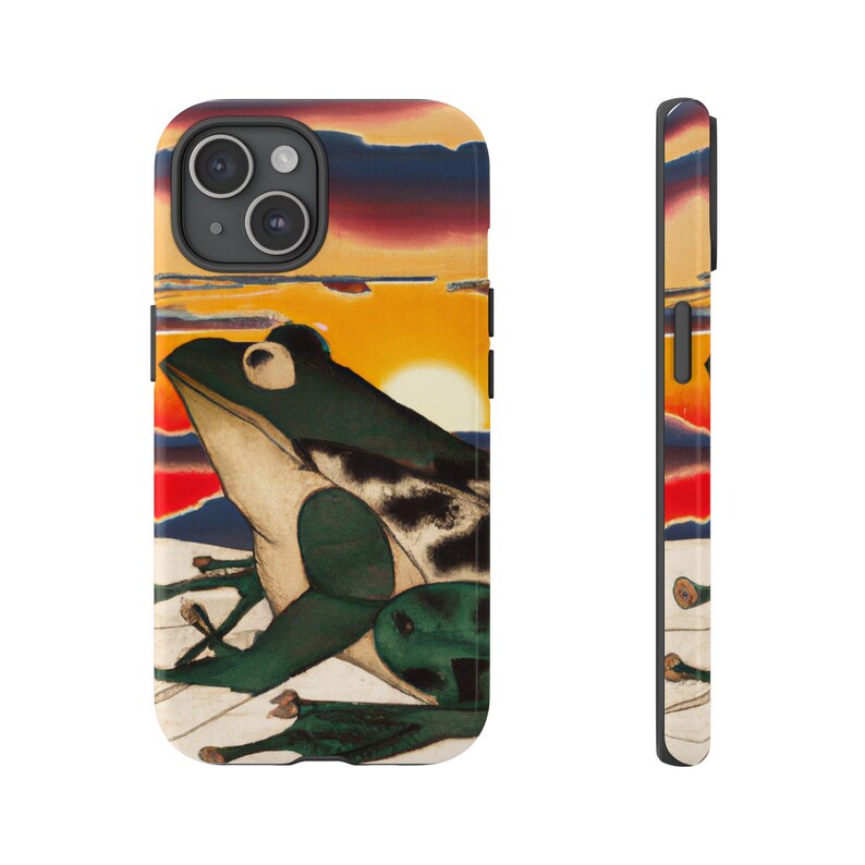 Tough Cases With Japanese Ukiyo Art, Frog Figure, Phone Cases, Custom ...