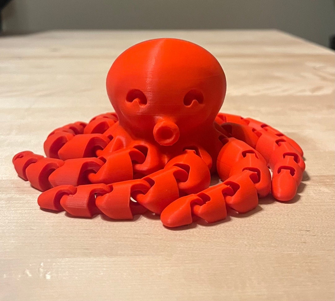 3D Printed Articulating Octopus Many Colors Available by - Etsy