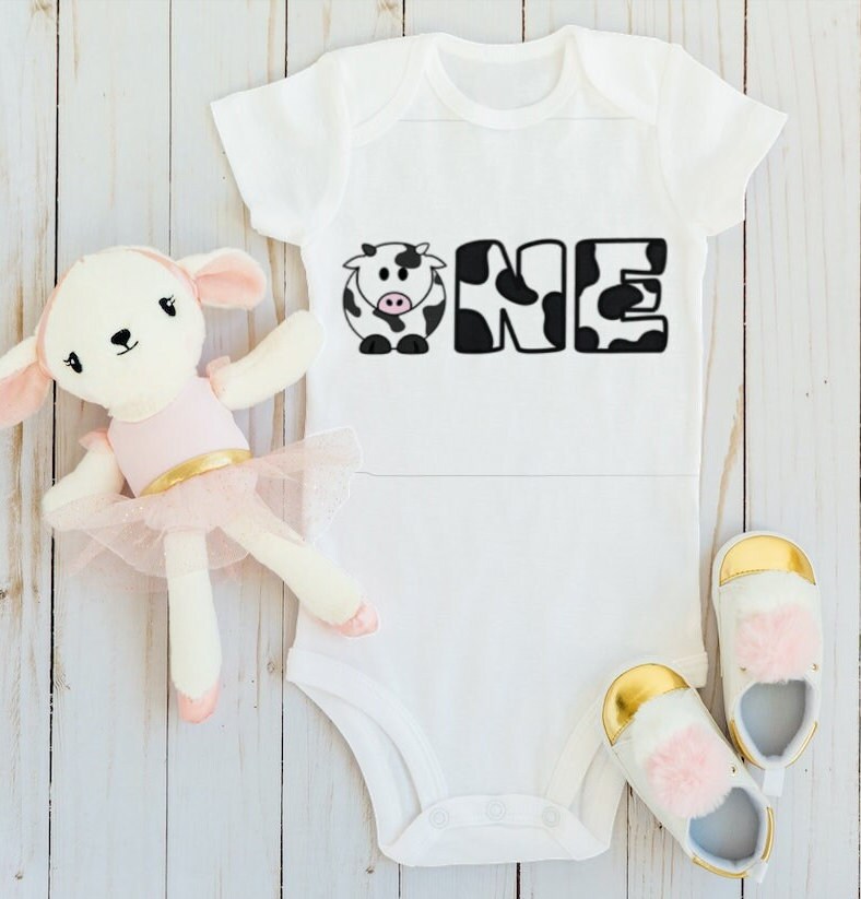 ONE Cow Print-svg-digital Download-first Birthday-animal Print - Etsy ...