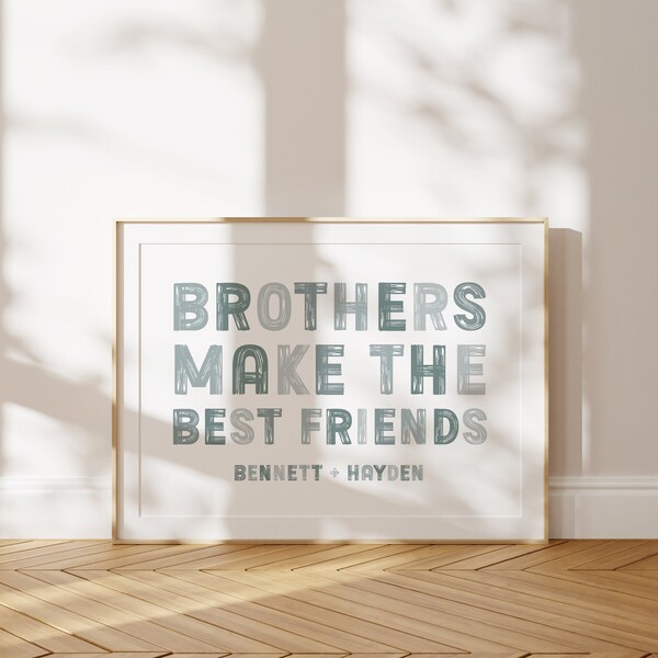 Brothers Sign - Etsy