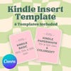 CHECKERED Kindle Insert for Clear Case - PRINTABLE - Pink Theme ...