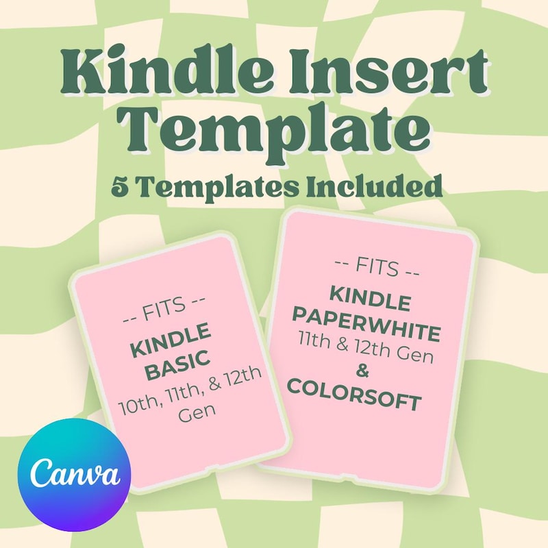 Printable Kindle Insert - Etsy
