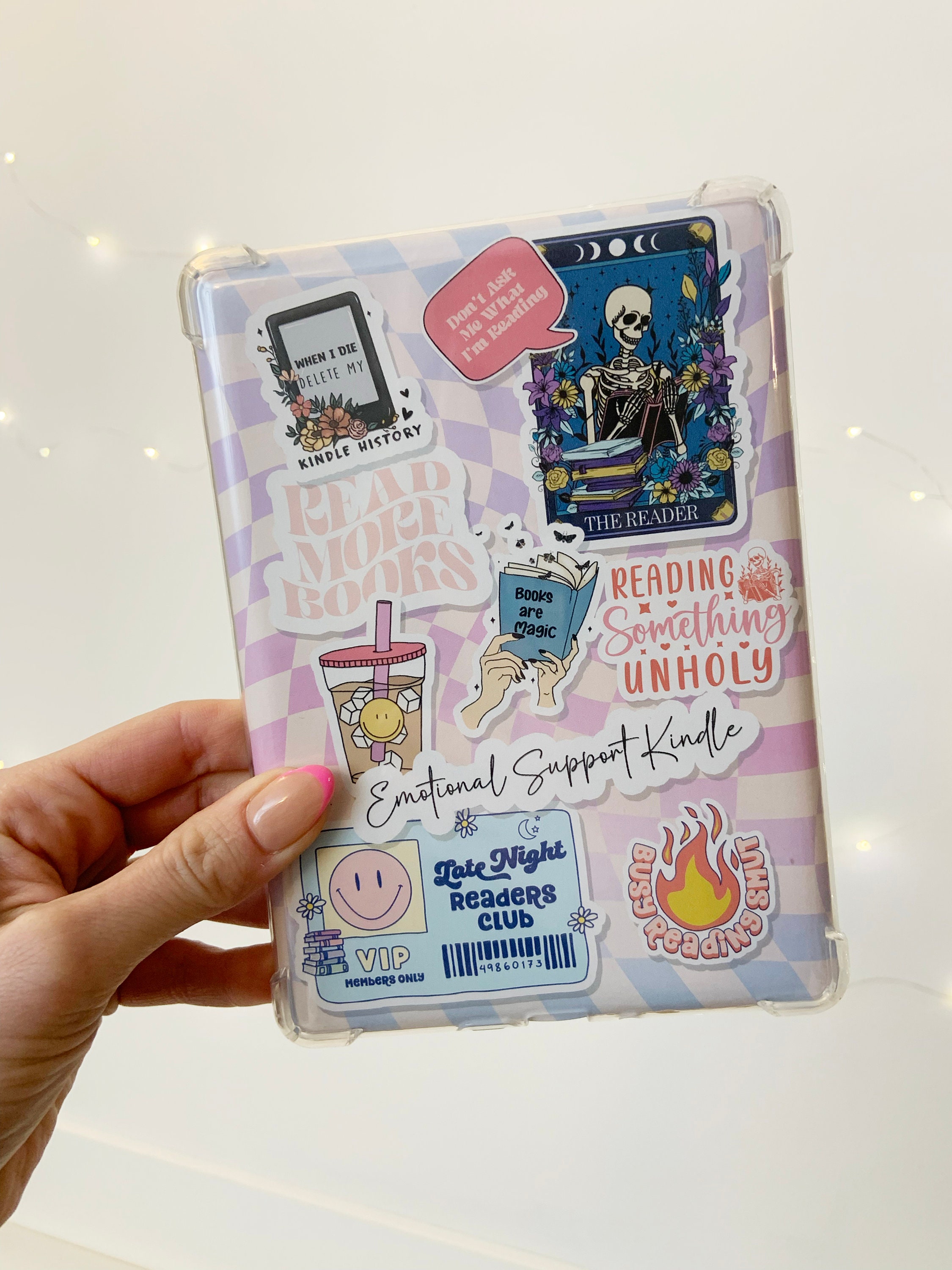 CHECKERED Kindle Insert for Clear Case PRINTABLE Paperwhite & Basic - Etsy