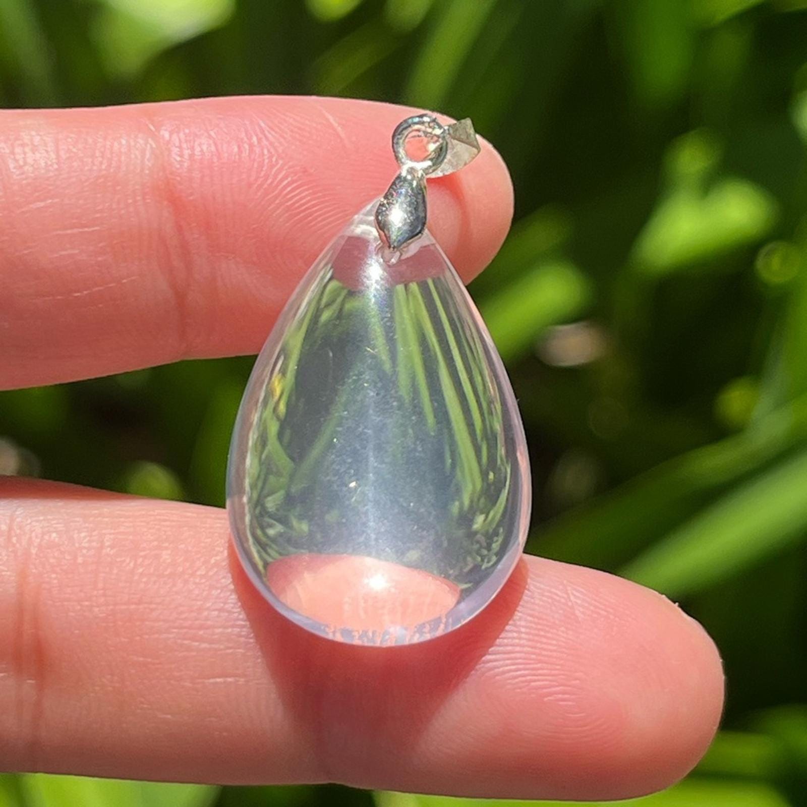 Sterling Silver Star Line Rose Quartz Pendant - Etsy