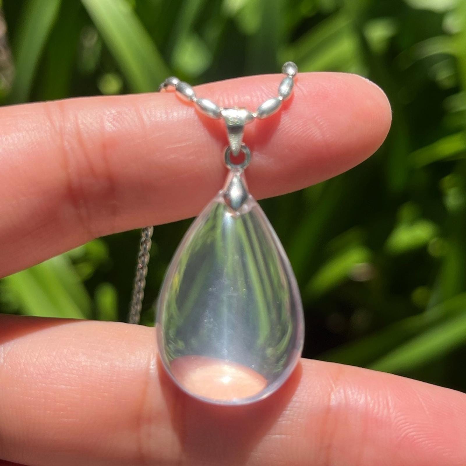 Sterling Silver Star Line Rose Quartz Pendant - Etsy