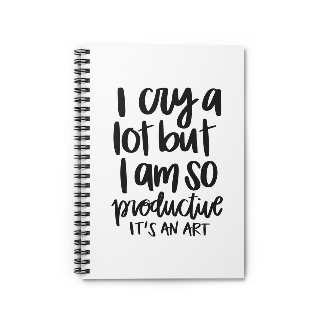 I Cry A Lot but I Am so Productive Spiral Notebook - Ruled Line, TTPD ...