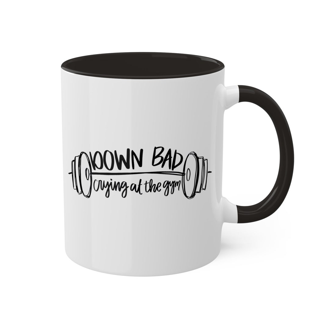Down Bad Crying at the Gym TTPD Mug, Taylor Swift, the Tortured Poets ...
