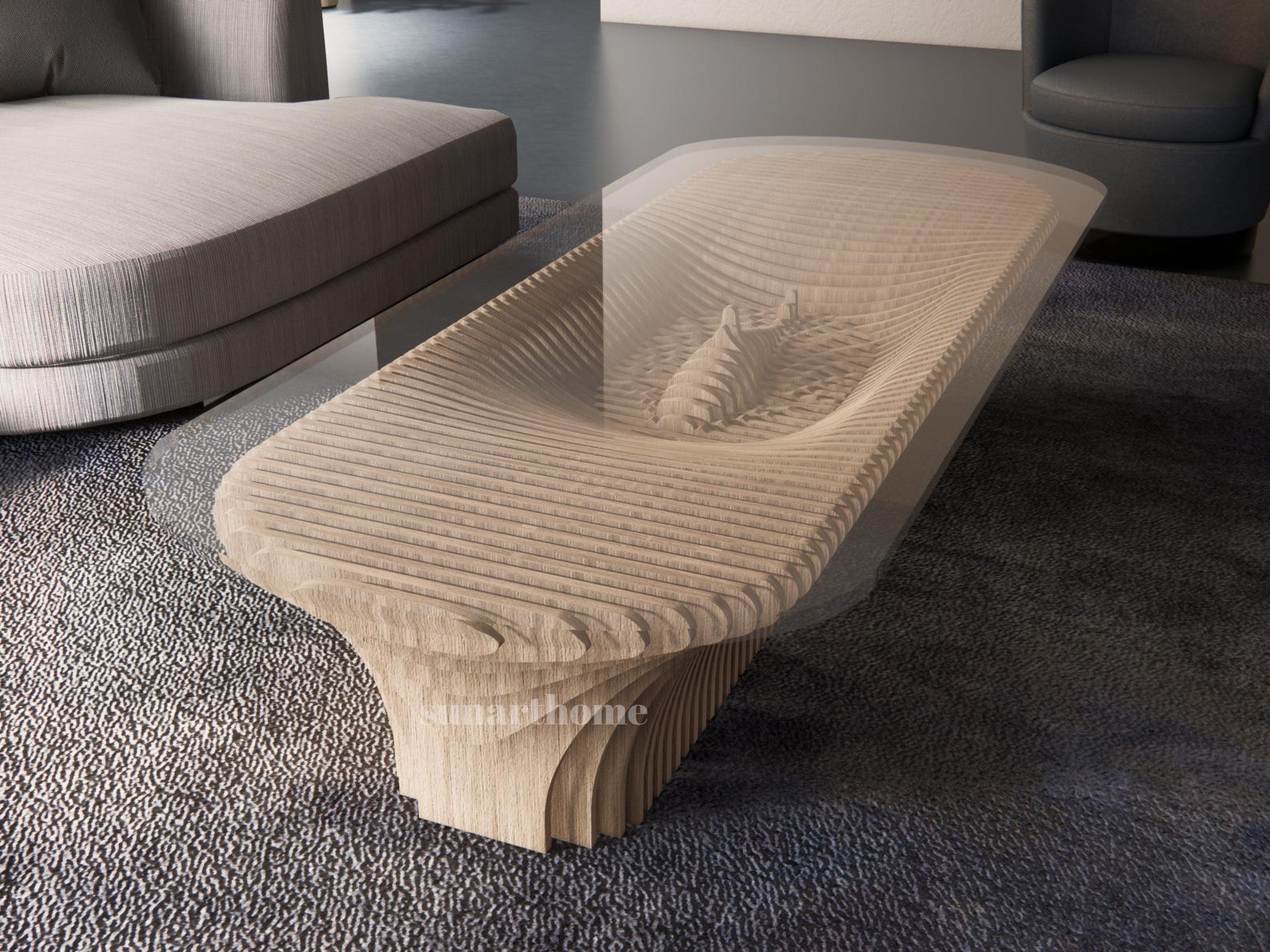 Parametric Shark Coffee Table DXF Files – CNC Router & Laser DXF Files ...