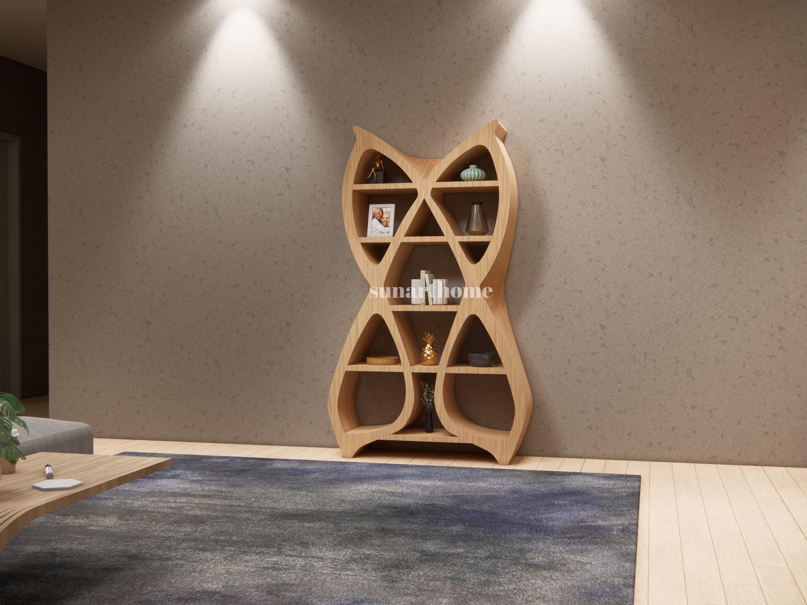 Butterfly Shaped Parametric Bookshelf DXF , CNC Router & Laser Cut ...