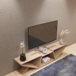Parametric TV Unit, Modern Wooden TV Console, TV Units for Living Room ...