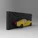 Parametric Car Model Wall Art - Wavy Wooden Laser Cut Home Decor ...