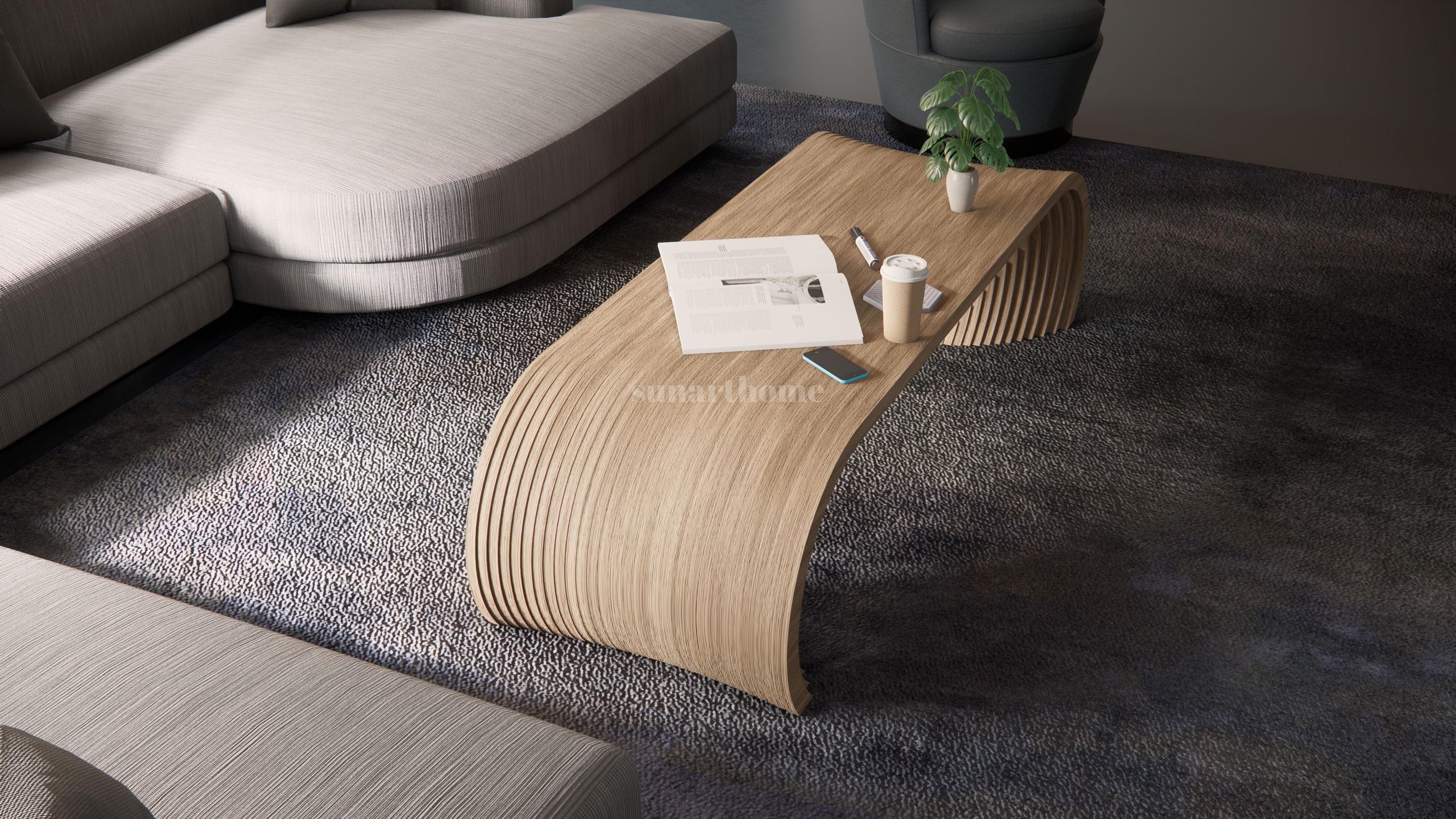 Parametric Coffee Table, Modern Parametric Table, Organic Curves ...