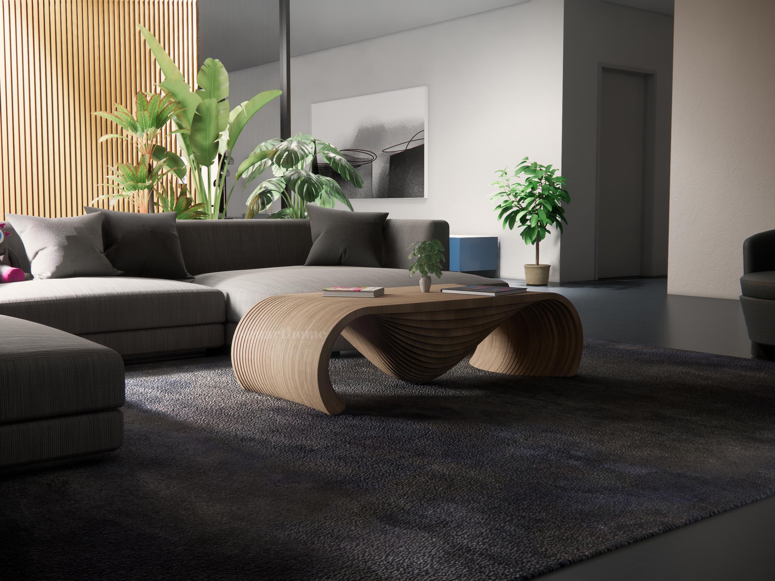 Parametric Coffee Table, Living Room Coffee Table, Coffee Table Wood ...